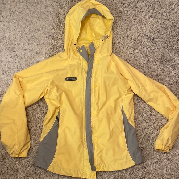 Columbia | Jackets & Coats | Small Yellow Columbia Rain Jacket | Poshmark